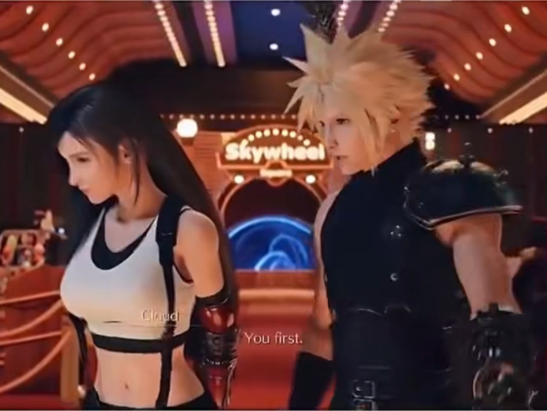 【FF7RB】金蝶游乐场克劳德大型双标现场第二弹-蒂法Bot-蒂法Bot-哔哩哔哩视频