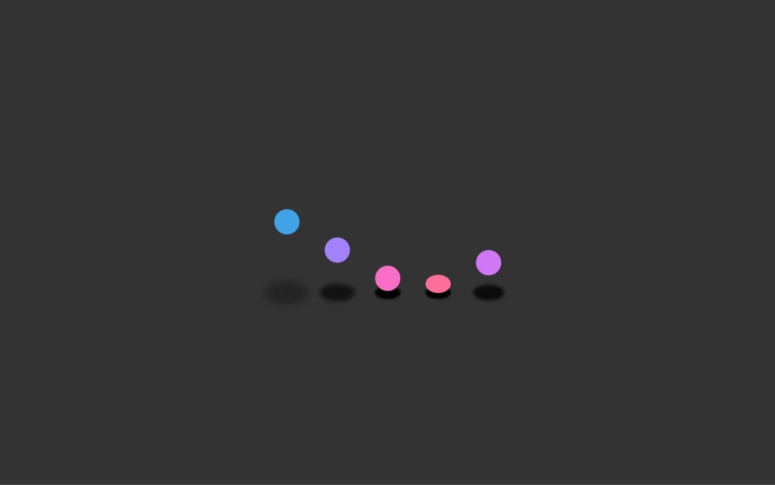 HTML5+CSS3小实例：跳跃的弹性小球加载动画_哔哩哔哩_bilibili