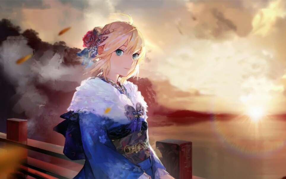 FGO新年限定礼装【First Sunrise】 live2d动画_哔哩哔哩 (゜-゜)つロ 干杯~-bilibili