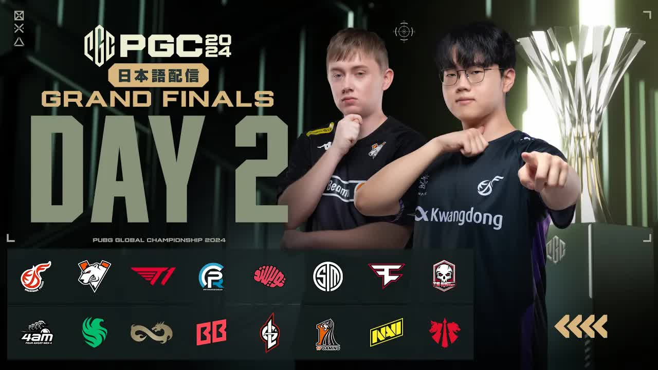 【日语解说】《绝地求生》PGC2024世界冠军赛总决赛Day2-咸鱼王喵-咸鱼王喵-哔哩哔哩视频