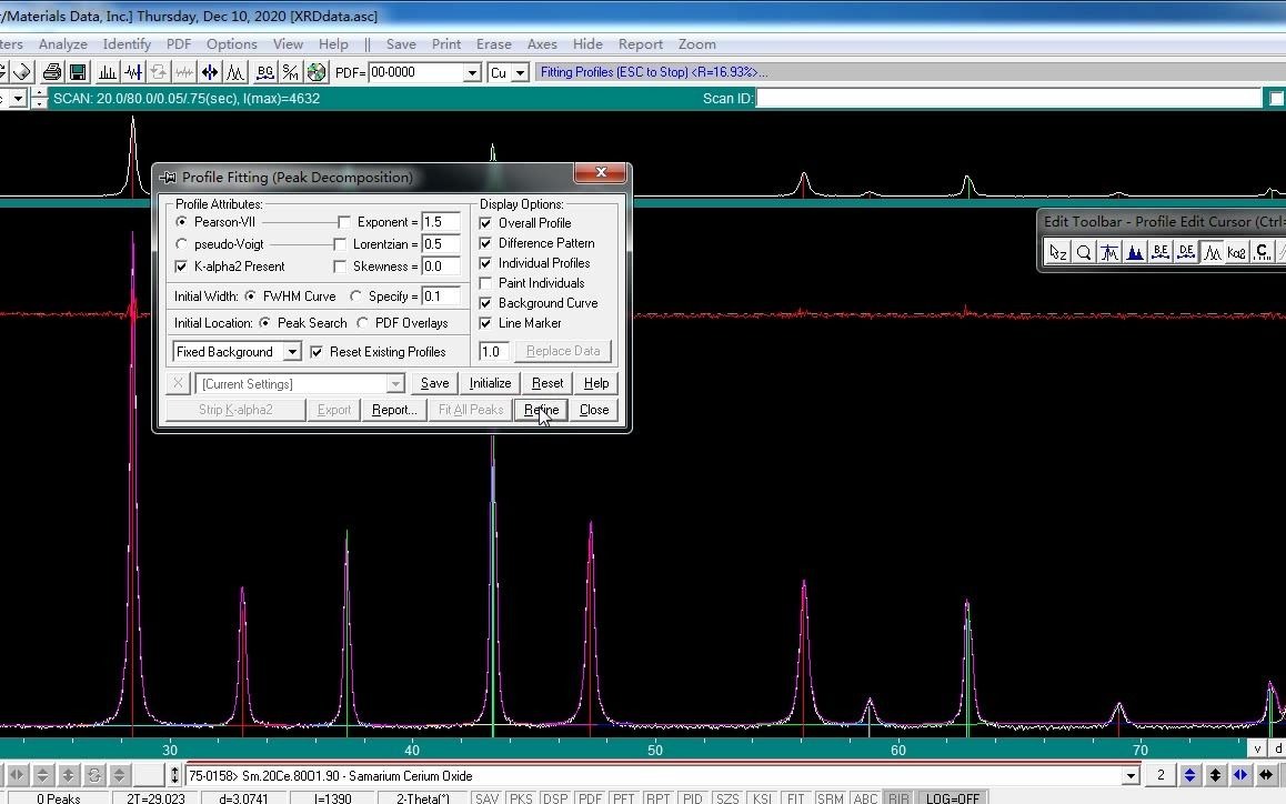 20201210-Jade-XRD-3-定量分析-4-结晶度估算_哔哩哔哩_bilibili