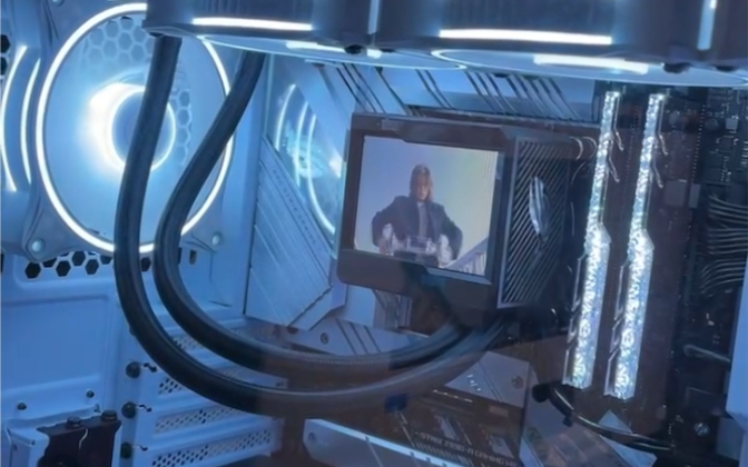 VK E360水冷头看动画之EVA篇 附rog败家之眼动画