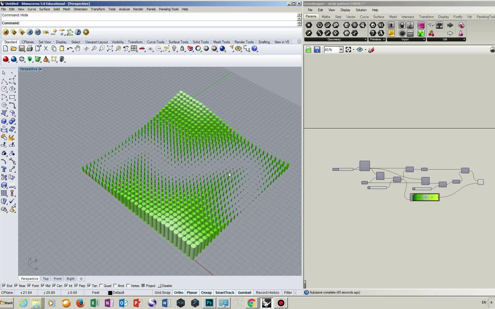 【设计师加油站】用Rhino+Grasshopper 实现曲线干扰 Curve Attractor 原速视频_哔哩哔哩_bilibili