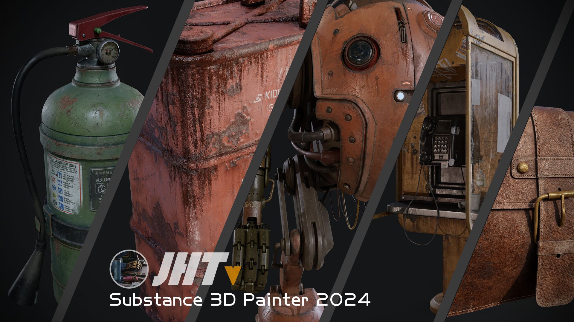 Substance 3D Painter2024课程介绍、SP基础绘制思路讲解-JHTV-JHTV-哔哩哔哩视频