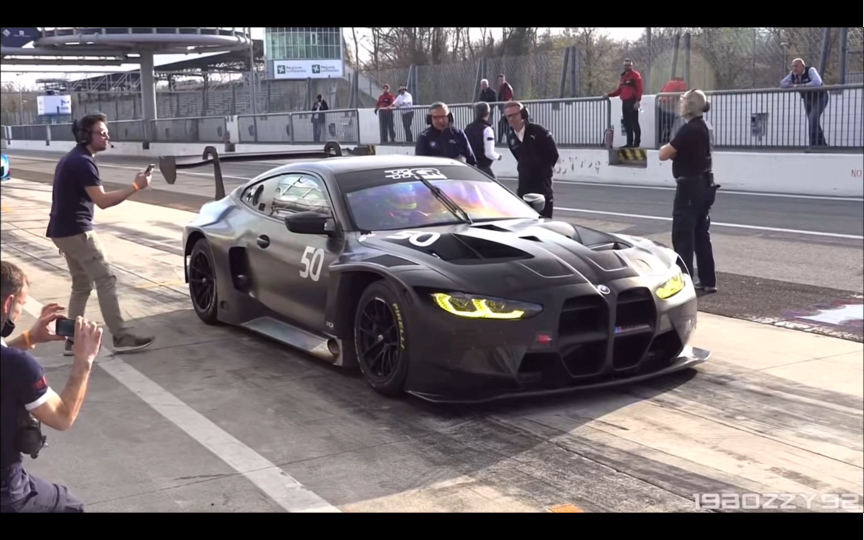 2022 BMW M4 GT3赛道测试_哔哩哔哩_bilibili