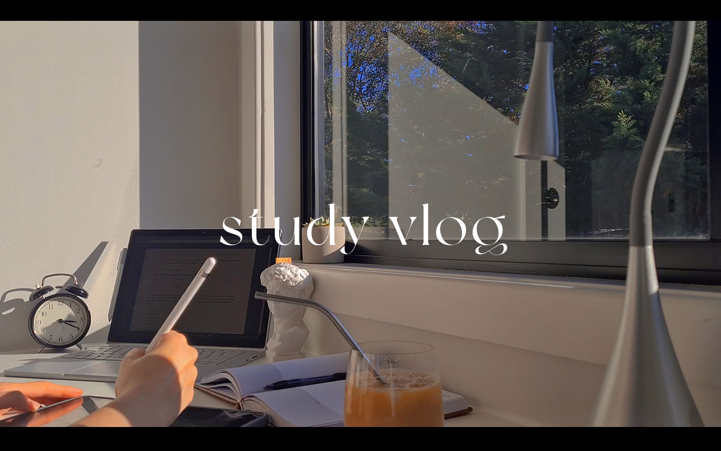 study vlog | 躲进充满秋日暖阳的书房里 学习一下午 | 沉浸式学习 | 燕麦冰拿铁 | 海外护士学习日常 | study with me-itsmatea-itsmatea-哔哩哔哩视频