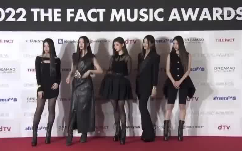【TMA】NewJeans TMA红毯 2022 THE FACT MUSIC AWARDS_哔哩哔哩_bilibili