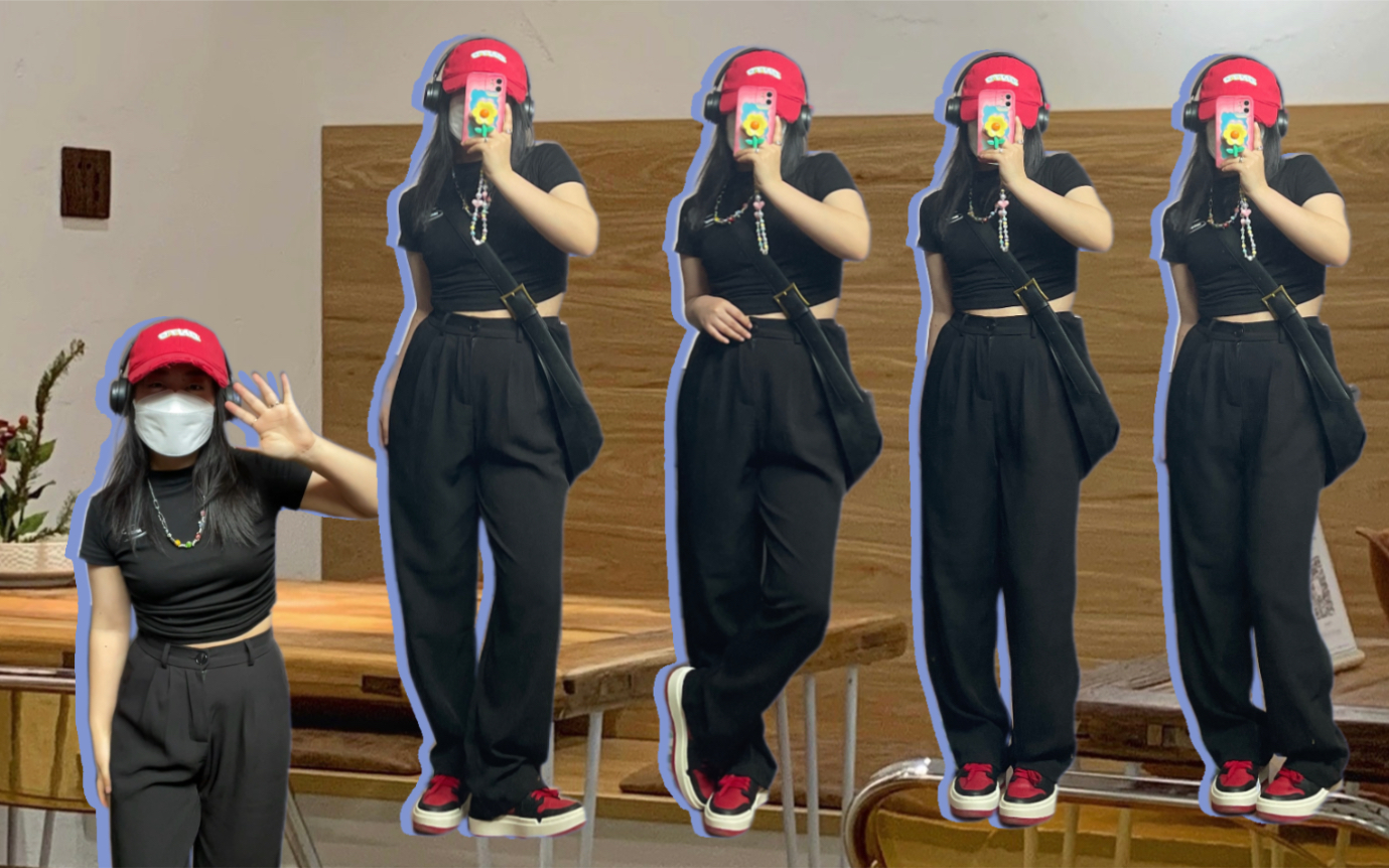 OOTD｜150 49kg｜小个子这样穿也太显瘦、显高啦～_哔哩哔哩_bilibili