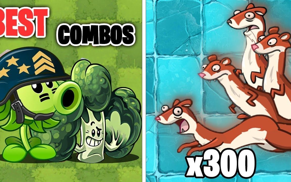 PvZ 2 - 最佳组合团队植物最高等级对战300只冰鼬僵尸 - 谁是最强的?-MSGames-MSGames-哔哩哔哩视频