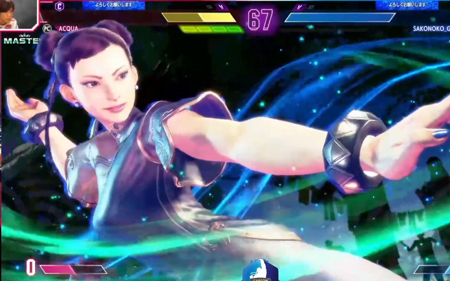 街霸6：这真的是40多岁的手速和反应？老男人SAKO的春丽秀到爆！SFL第1周第1节 大将 ACQUA JP VS SAKO 春丽-阿奇的靠谱解说-阿奇的靠谱解说-哔哩哔哩视频