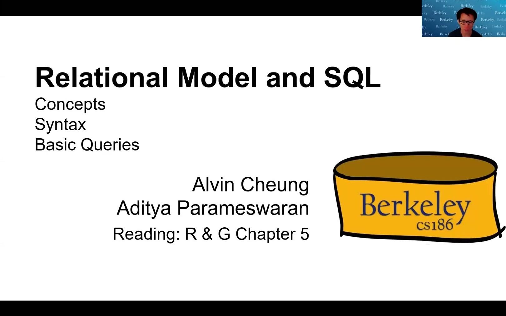 加州大学伯克利分校 CS 186 数据库导论 Introduction to Database System (Fall 2020)_哔哩哔哩_bilibili