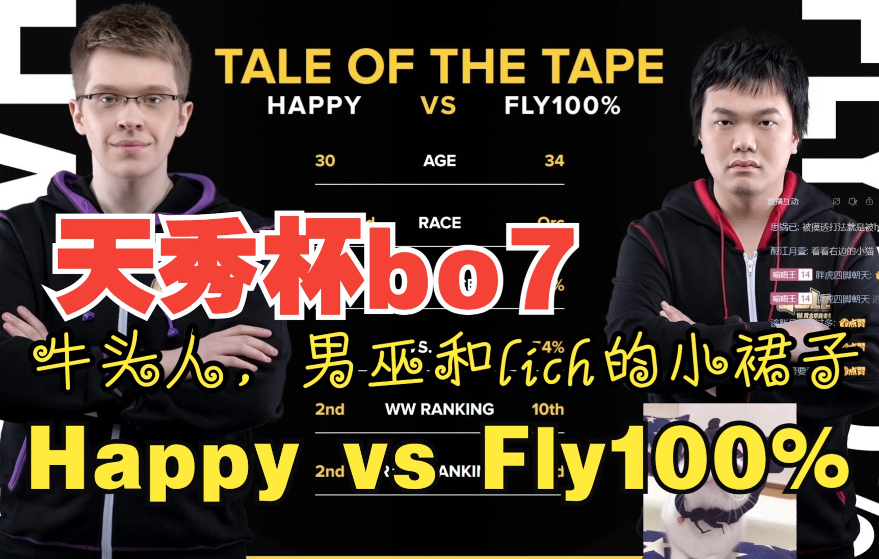 【天秀杯bo7】Happy vs Fly100% 牛头人、男巫和lich的小裙子（Bo7全场）_哔哩哔哩bilibili_魔兽争霸_第一视角