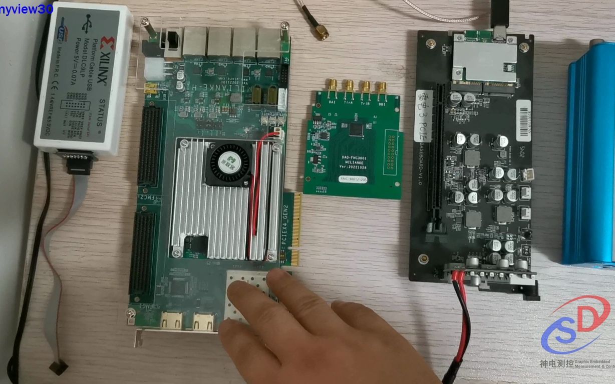 牛刀小试：米联客FPGA Kintex7+ADS4229(250MS/s)高速采集测试系统：基于神电测控LabVIEW My FPGA软件工具包-神电测控-神电测控-哔哩哔哩视频