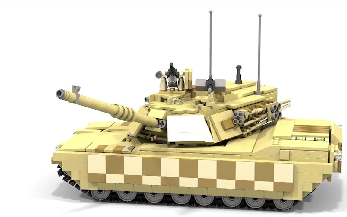 【乐高】M1A2 By DarthDesigner（带内构）_哔哩哔哩 (゜-゜)つロ 干杯~-bilibili