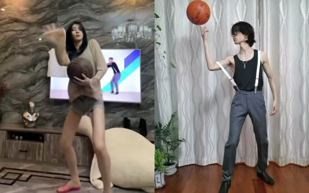 IKUN篮球接力挑战（卓卓联动）_哔哩哔哩_bilibili