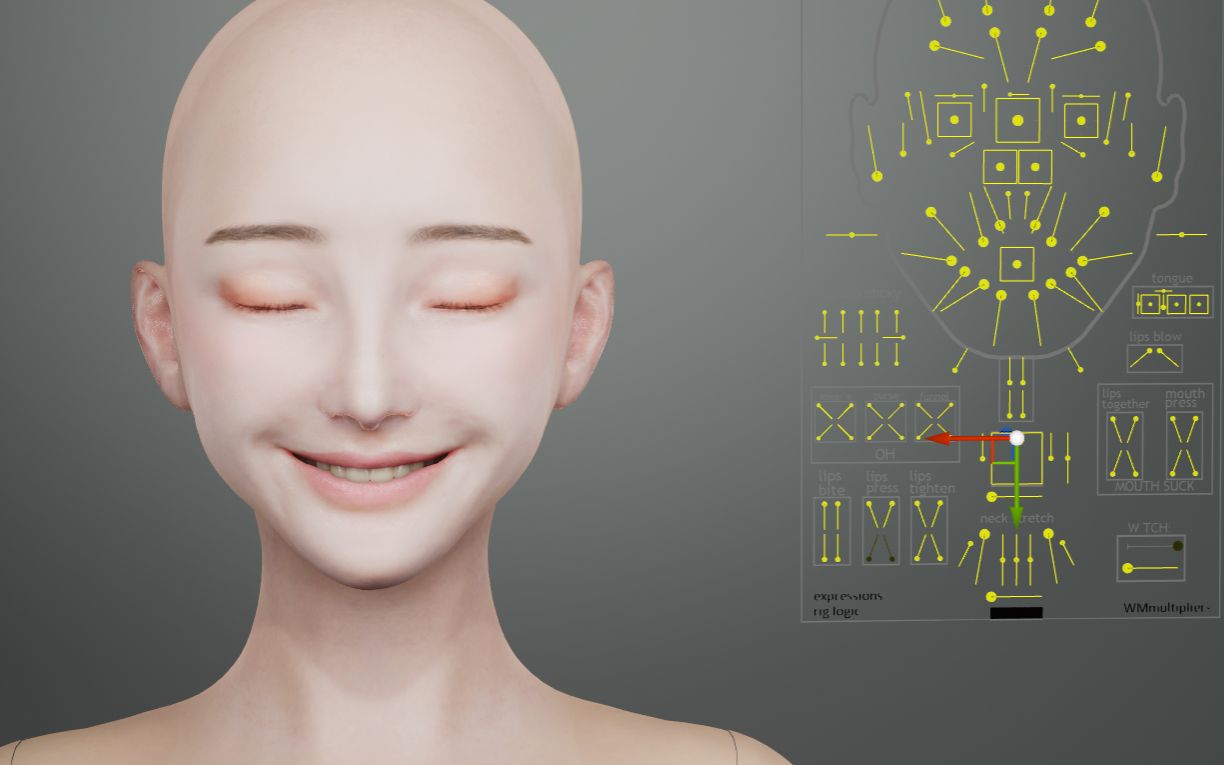 UE maya自定义metahuman模型和修复面部表情