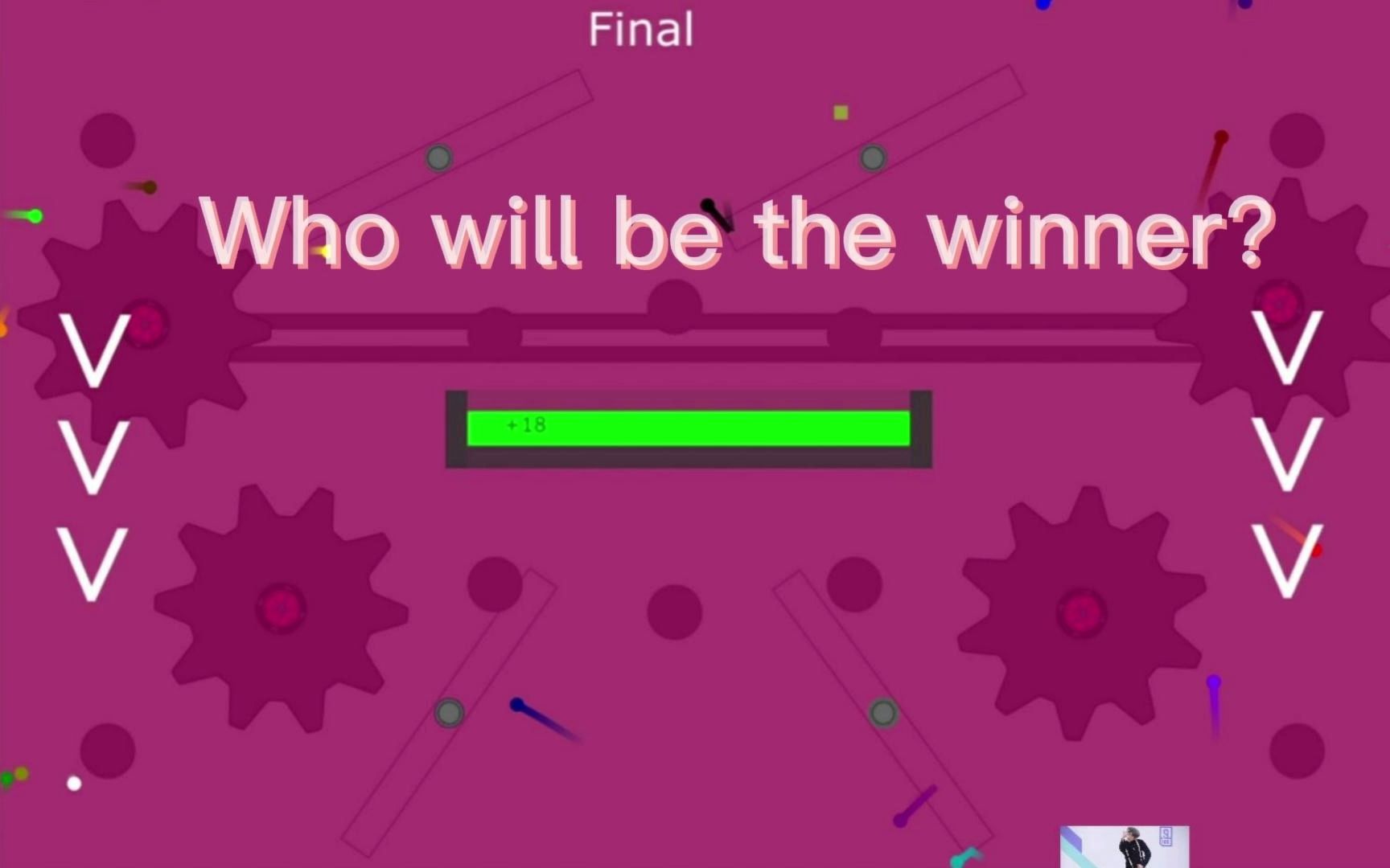 【Algodoo】18色小球的闯关积分赛2，谁能赢？_哔哩哔哩_bilibili