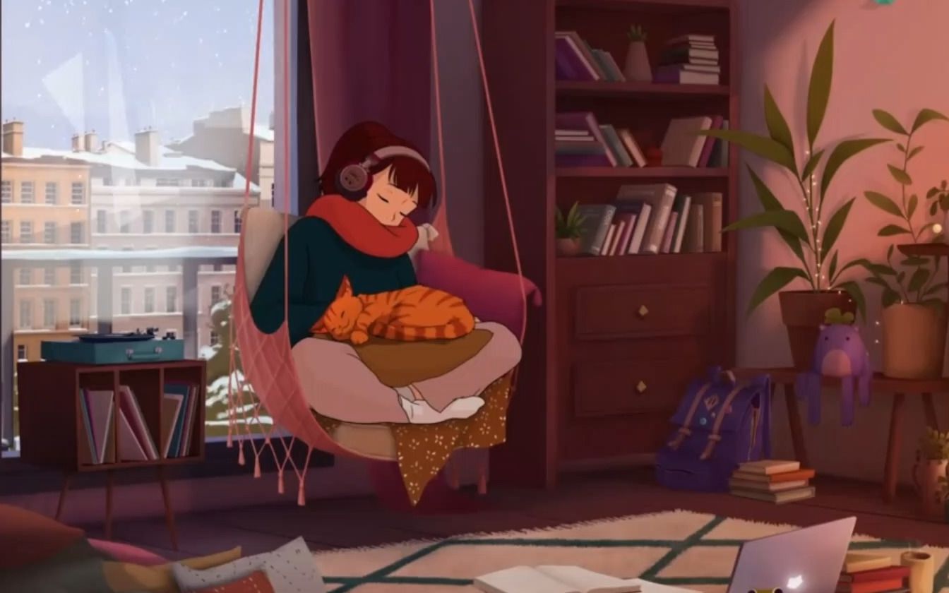 Lofi Girl Moonlit Walk Purrple Cat LofiGirl LofiGirl 