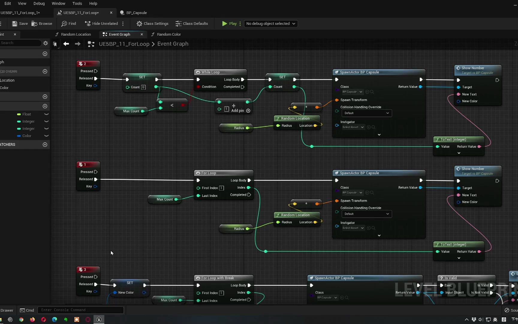 UE5藍圖-12: For Loop & While Loop, 第二部分_哔哩哔哩_bilibili