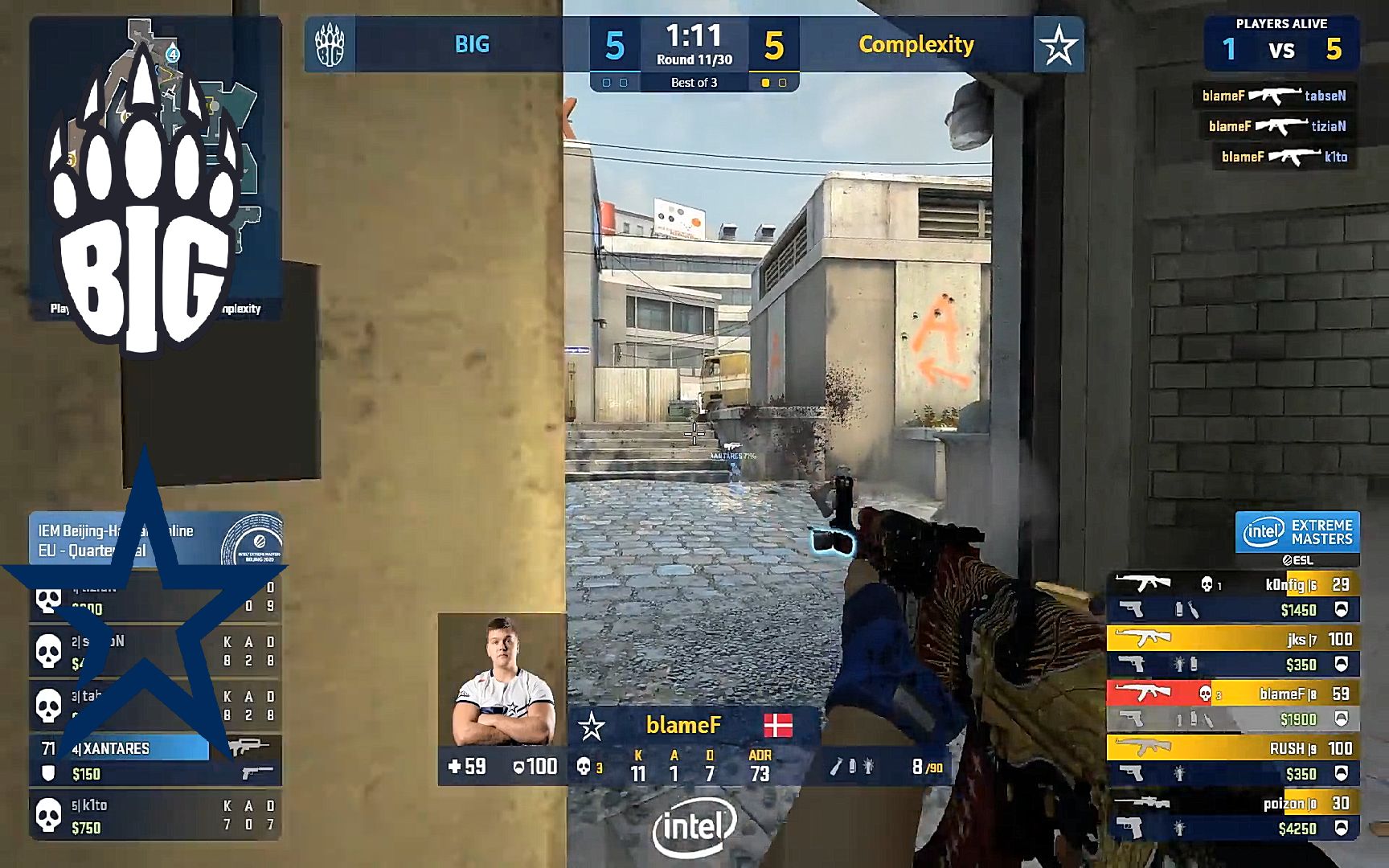 【CSGO高光集锦】coL complexity vs BIG IEM北京淘汰赛 HIGHLIGHTS_哔哩哔哩_bilibili