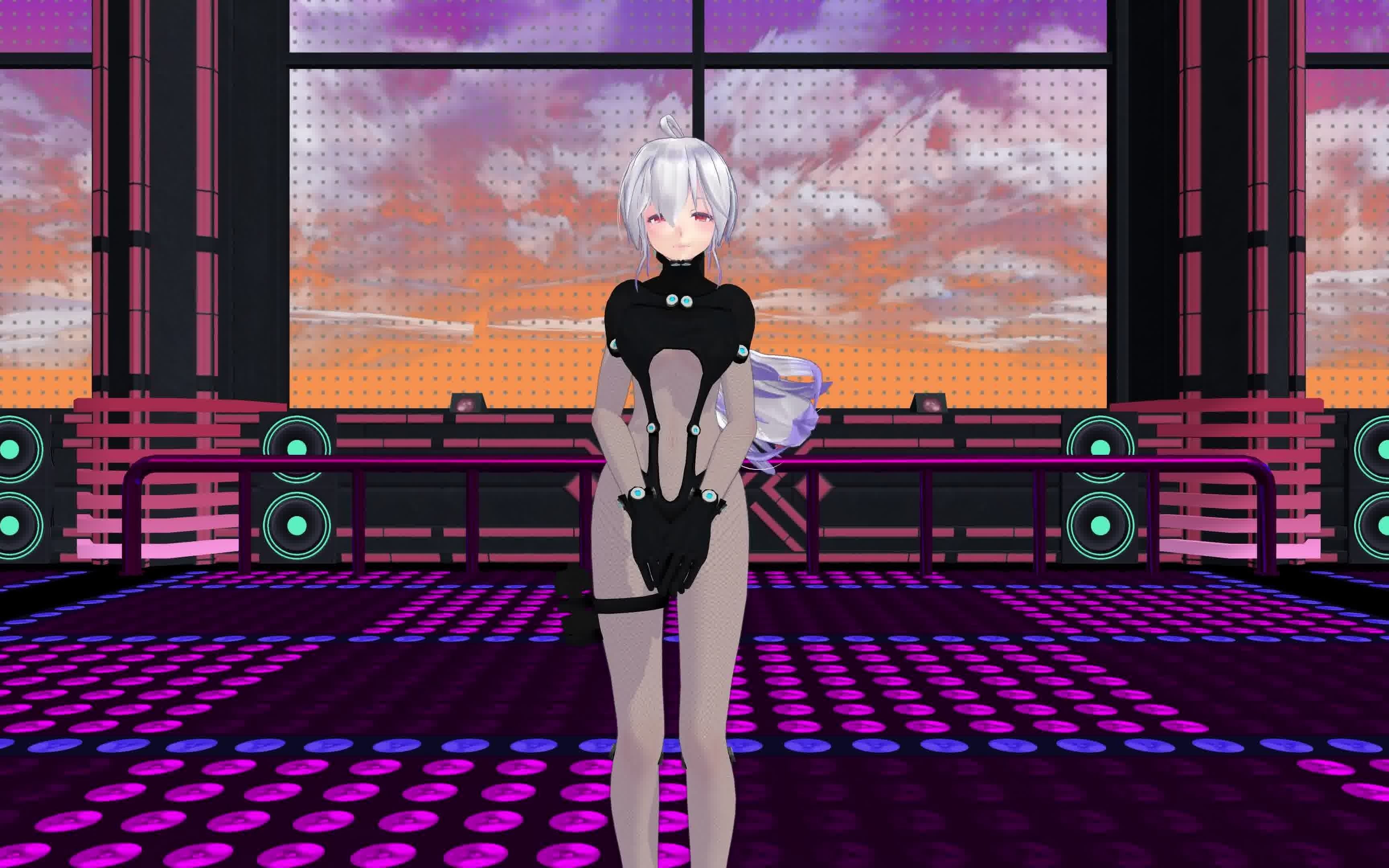 【MMD】♚Electric Angel♚-Haku【4K】 l 電子弱音_哔哩哔哩_bilibili