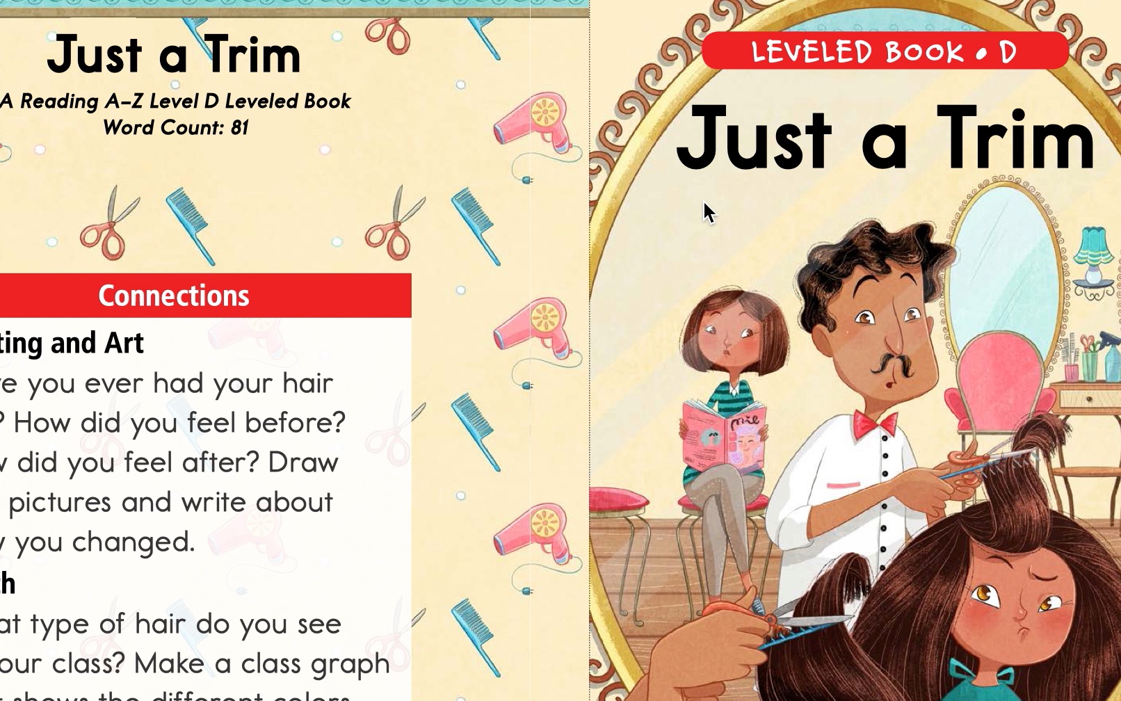 绘本阅读-RAZ分级-Level-D 66-Just a Trim_哔哩哔哩_bilibili