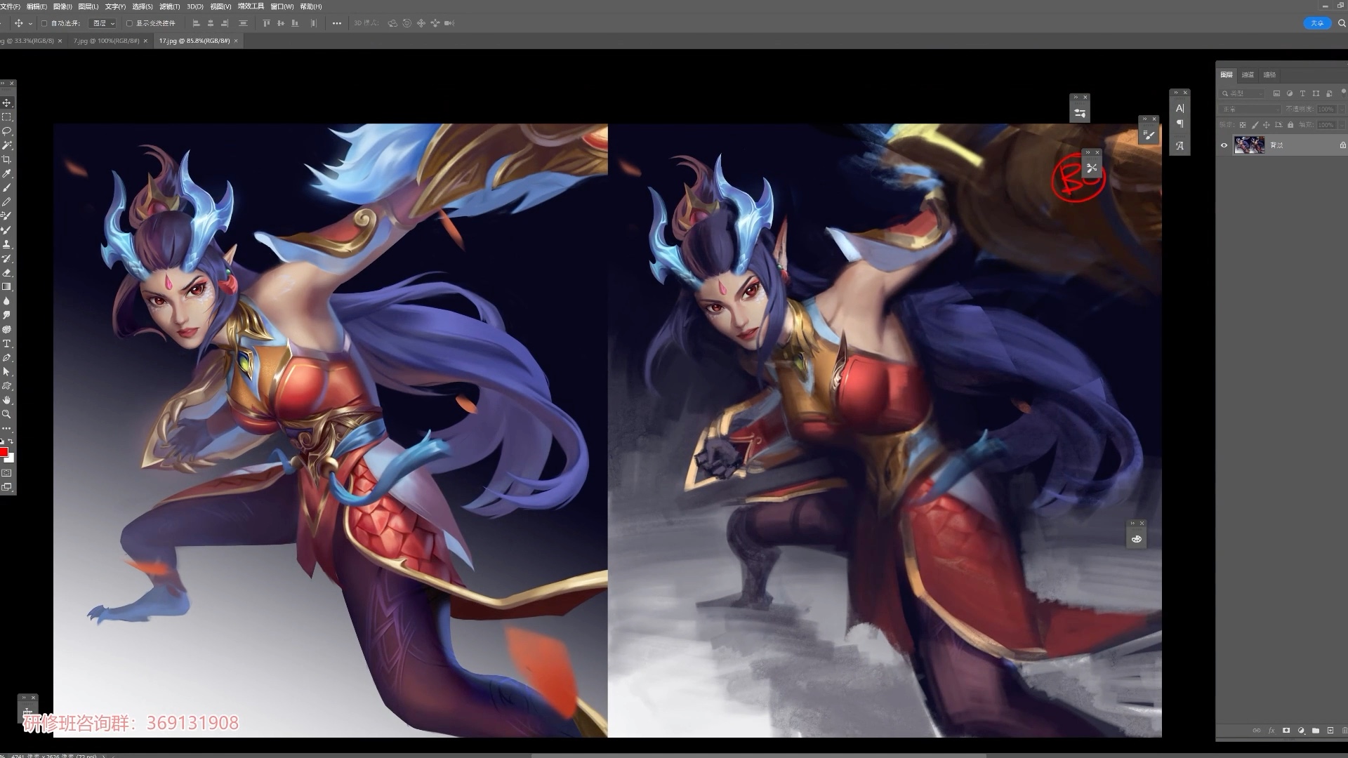 chenbo神不月直播改画231008-3-超月艺术-超月艺术-哔哩哔哩视频