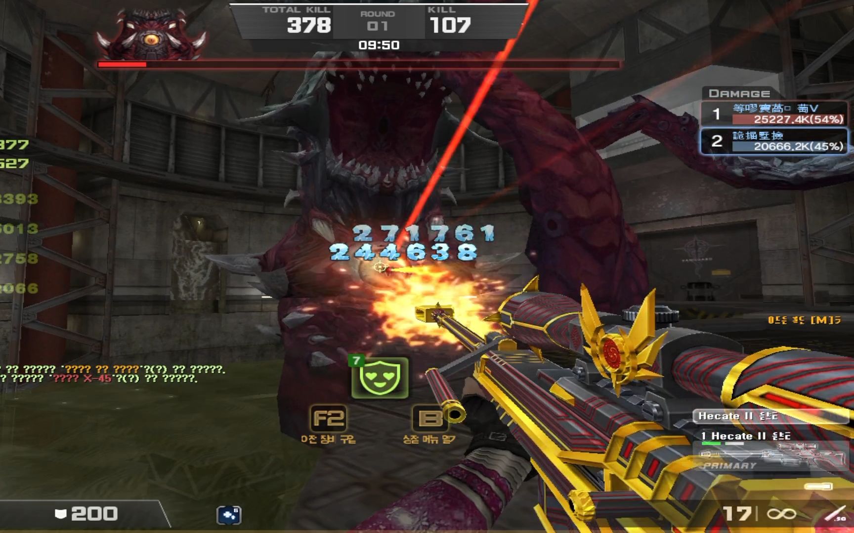 【CSOL】兔年特典《 黯影 Hecate Ⅱ 》机甲风暴灼热炼狱王关伤害测试