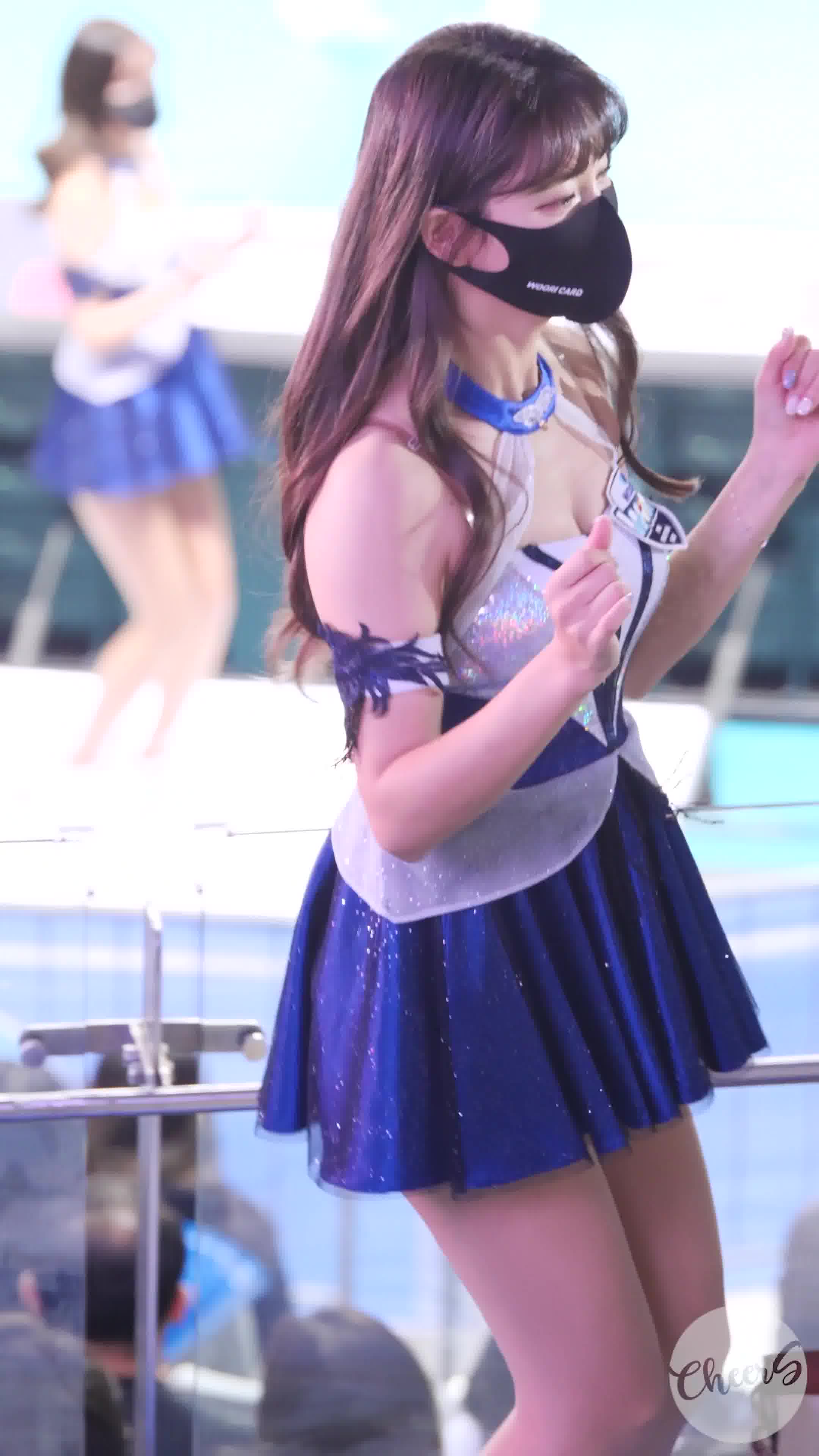 [4K] 女神 Yumin Jung 啦啦队长 Yumin fancam 211229_哔哩哔哩_bilibili