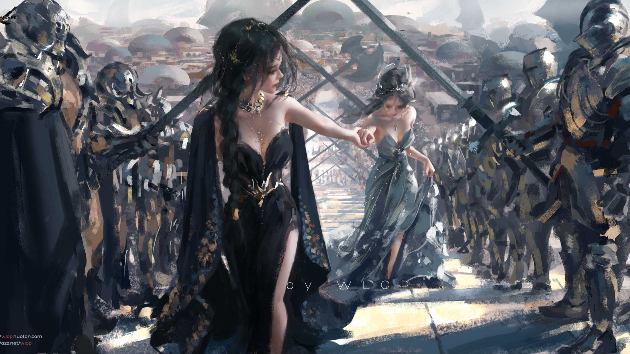 【WLOP绘画过程】远方来客-wlop--wlop--哔哩哔哩视频