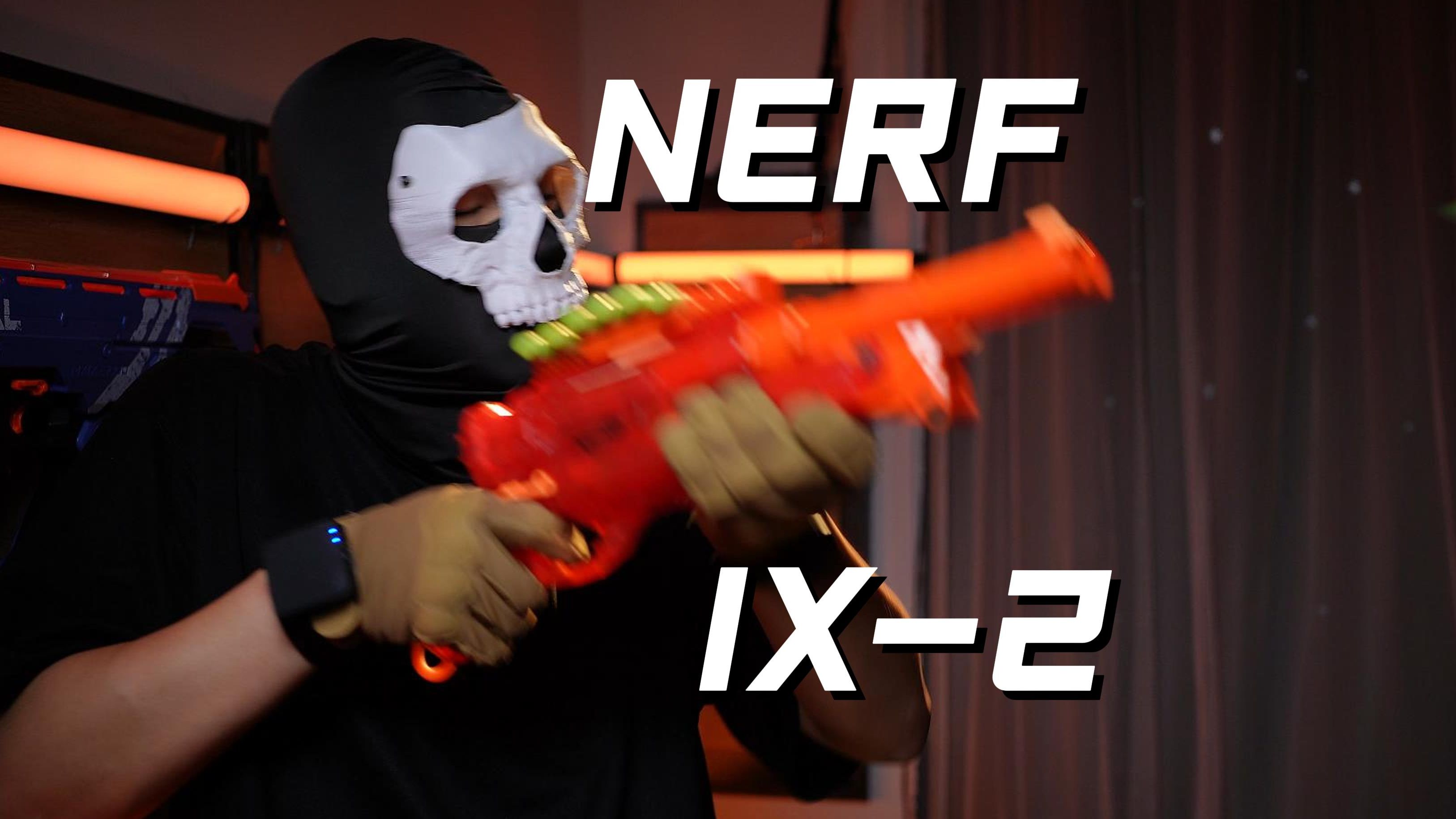 男生减速带和谐版本之NERF IX-2双管玩具-杂食颖颖-杂食颖颖-哔哩哔哩视频
