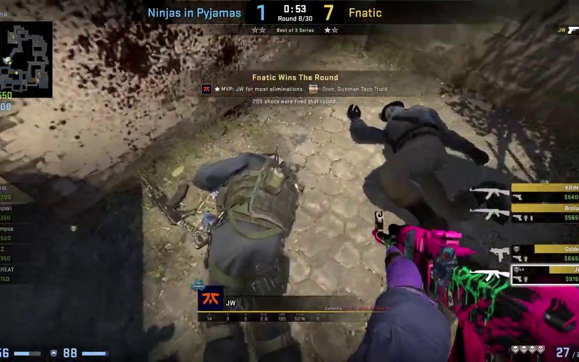 【CSGO】POV Fnatic JW (31/17) vs NiP (de_inferno)_哔哩哔哩_bilibili
