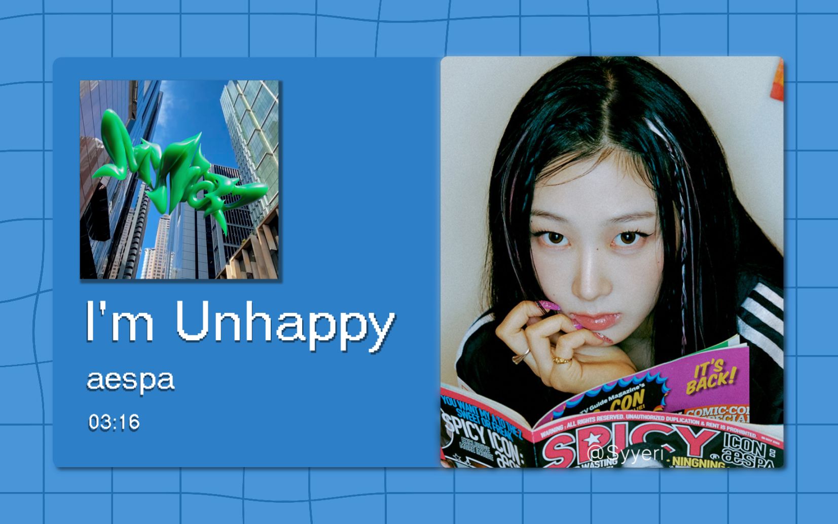 【8D环绕】I'm Unhappy - aespa 请佩戴耳机使用~-Syyeri-Syyeri-哔哩哔哩视频