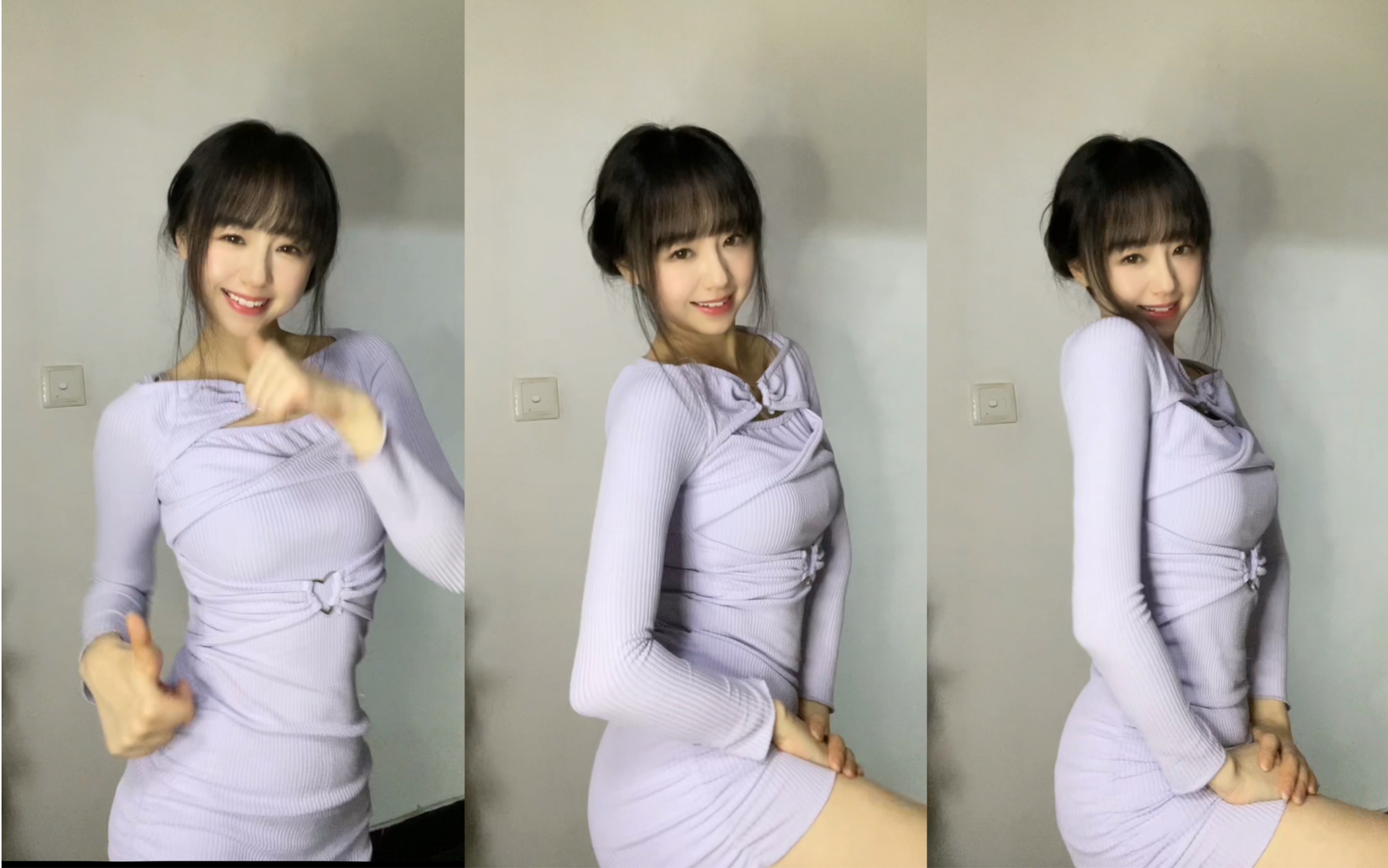 妹妹说紫色很有韵味，包臀裙yyds-水兵月野兔兔-水兵月野兔兔-哔哩哔哩视频