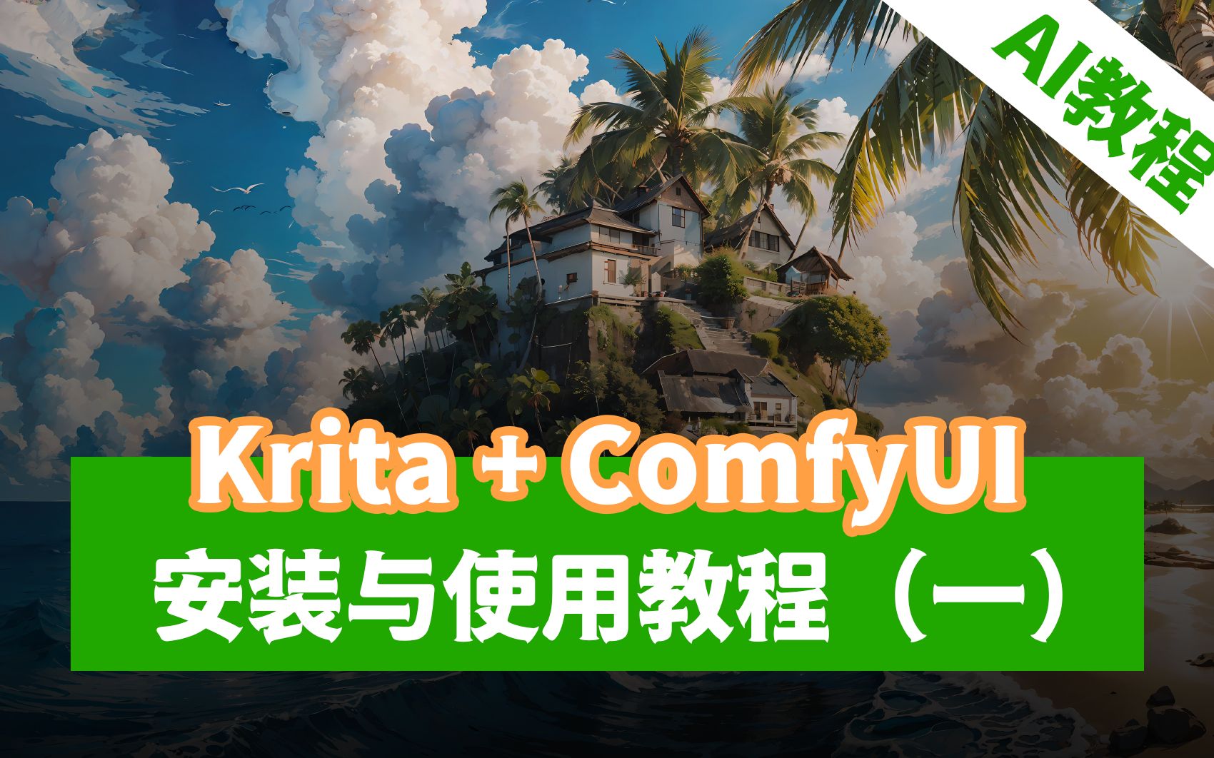 【教程】Krita+ComfyUI实时绘画安装与使用教程，附带软件下载！-易金-趋势交易者-ComfyUI-哔哩哔哩视频