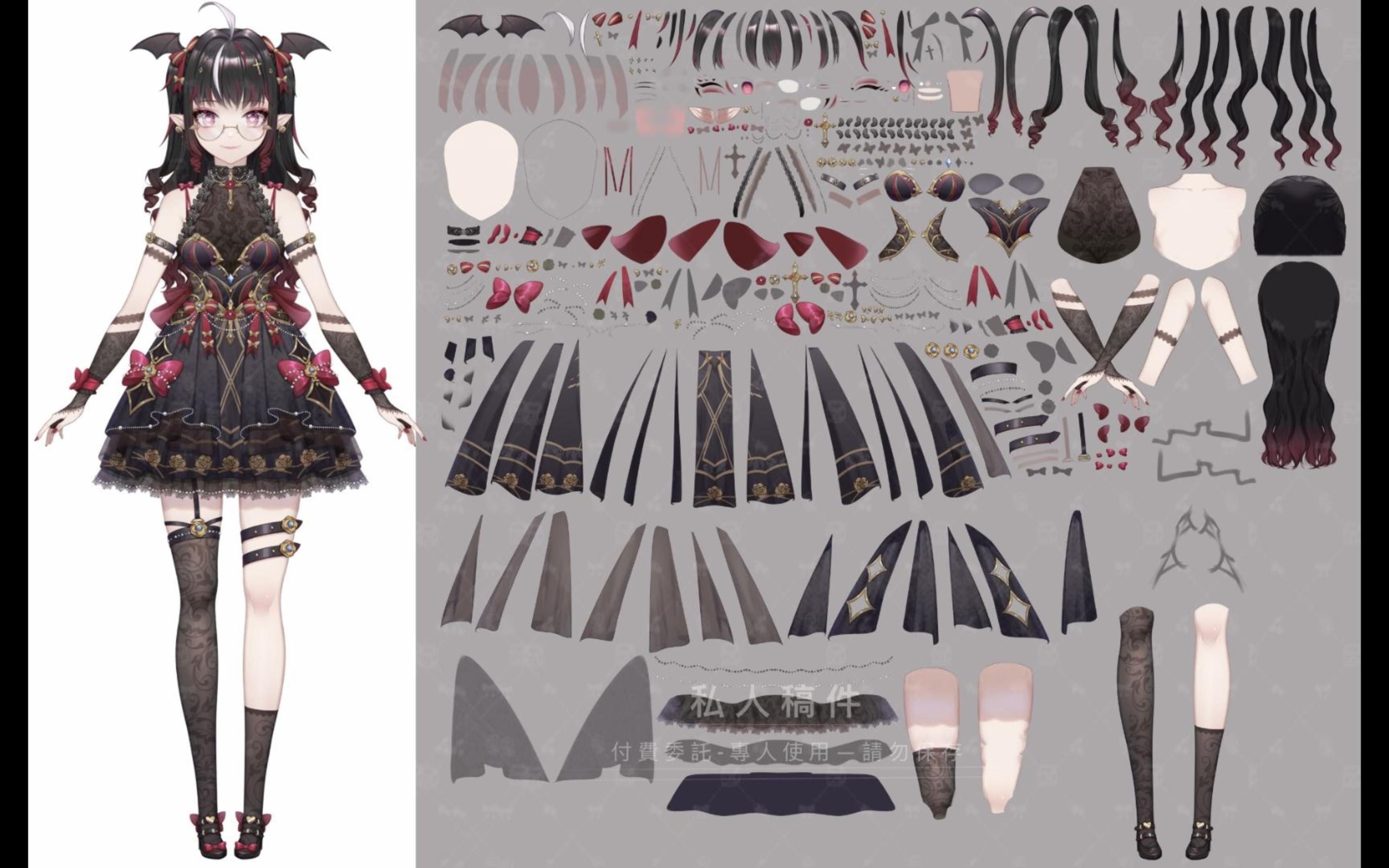 【live2d拆分】精细拆分合集2！