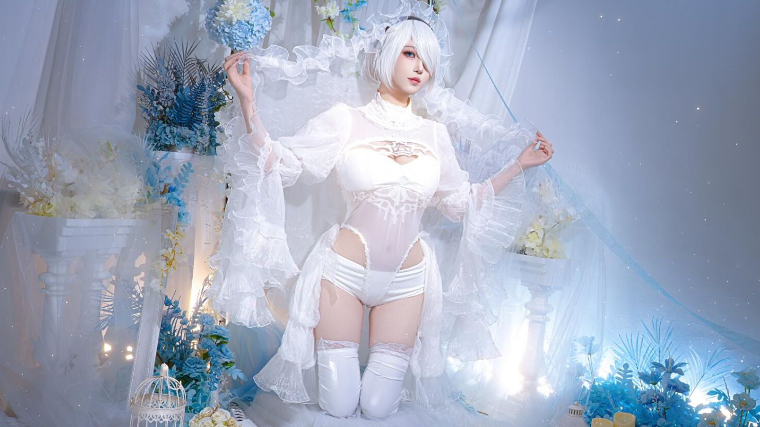 肚子也要白丝吗？【2B花嫁cos】-神祈祈-神祈祈-哔哩哔哩视频
