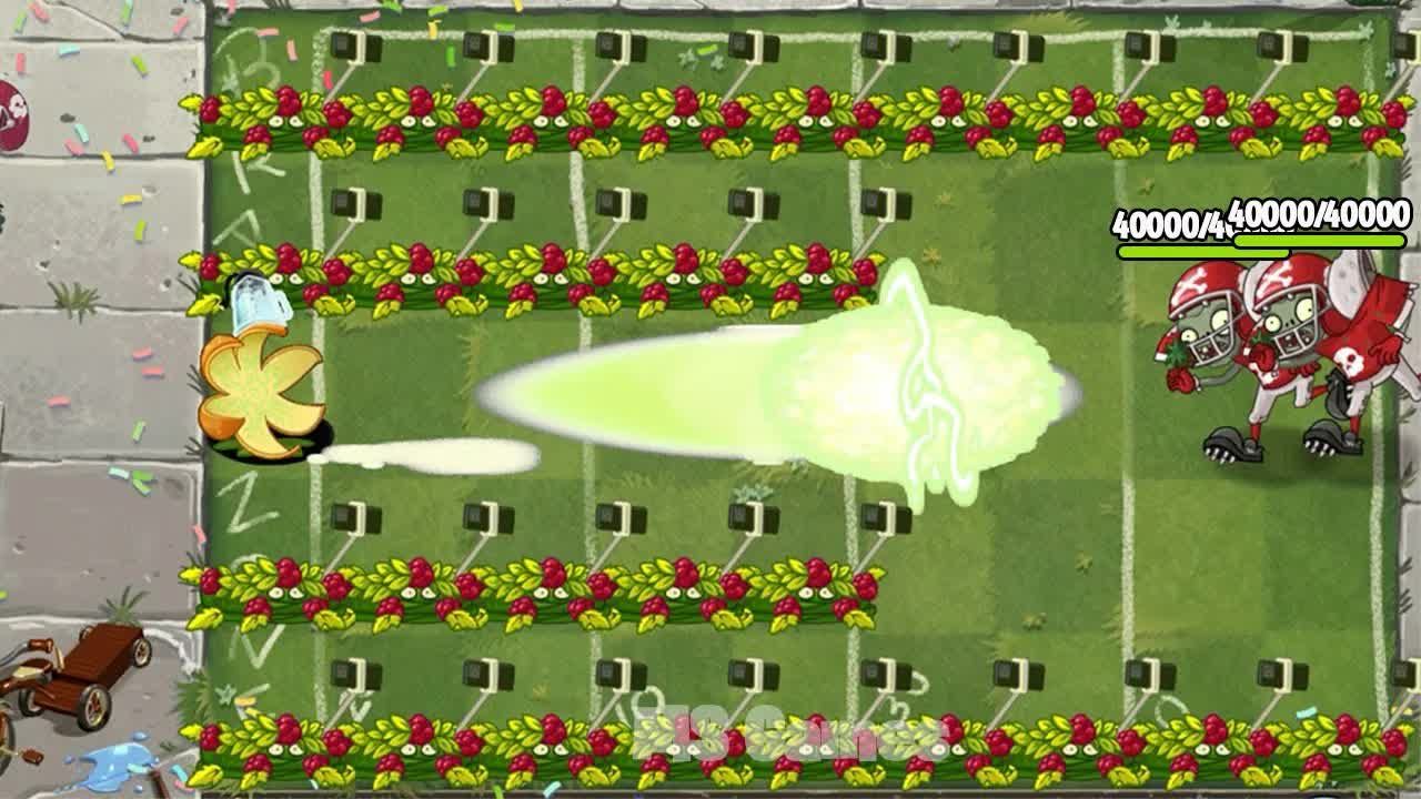 PvZ 2 挑战 - 100 植物 最高等级 对抗 2 个定制全明星僵尸 40000 生命值 - 谁将获胜?-MSGames-MSGames-哔哩哔哩视频