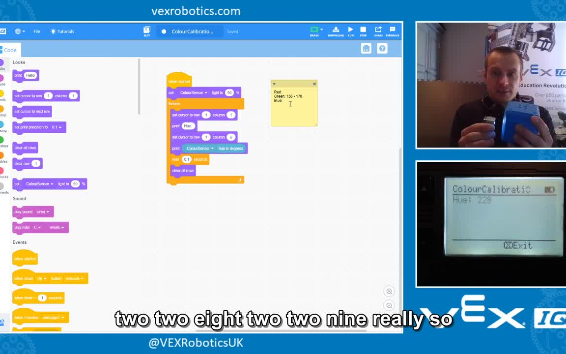 VEXcode IQ Blocks - 8. Using the Colour Sensor to Sort Objects_哔哩哔哩_bilibili