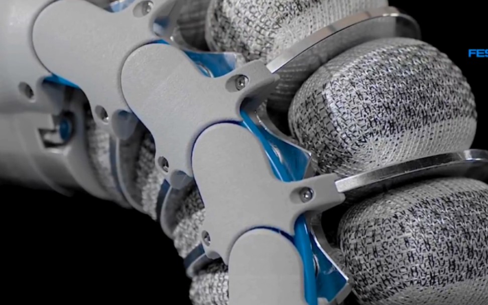 仿生软手BionicSoftHand 气动关节机器人原理参考_哔哩哔哩_bilibili