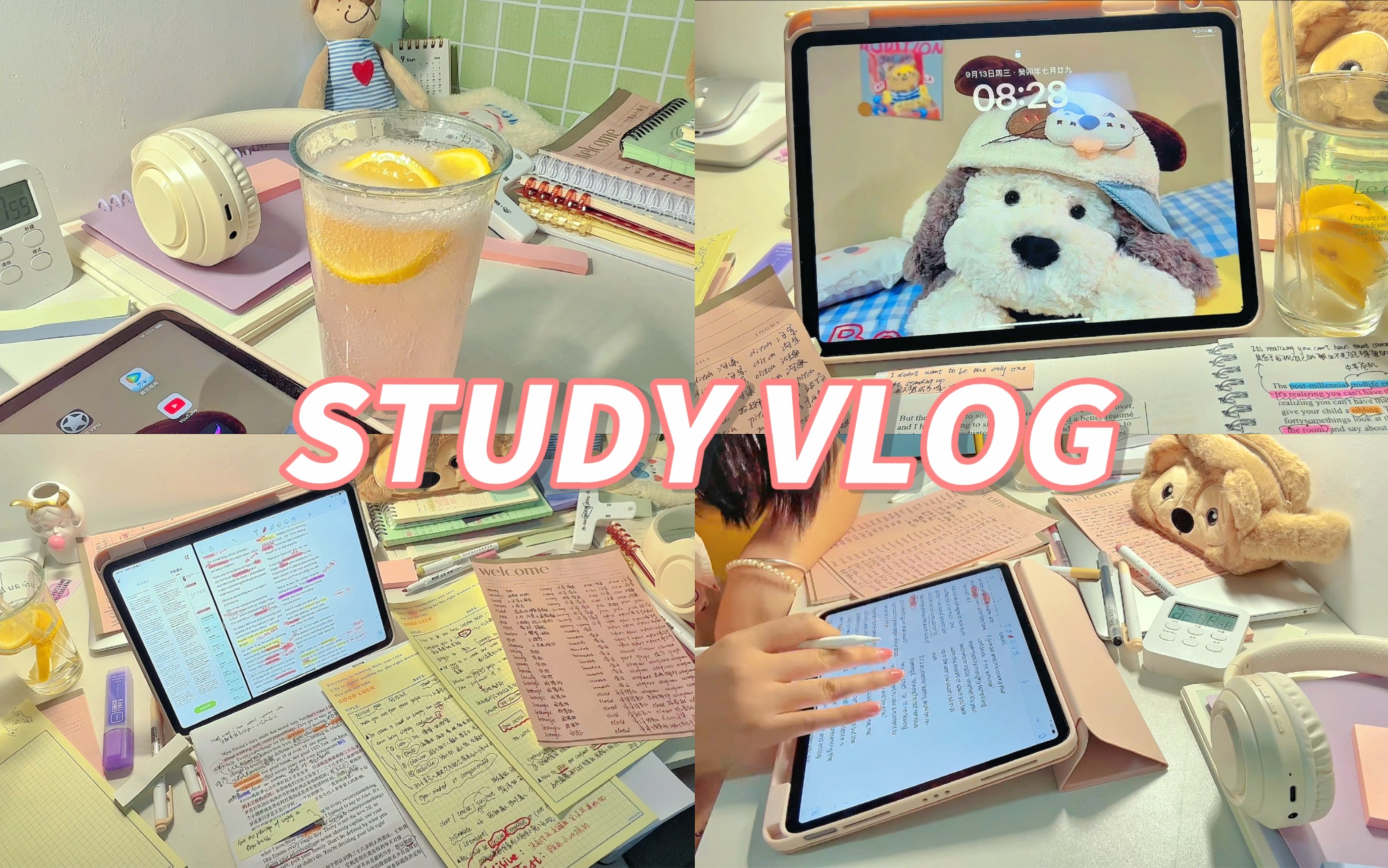 Study Vlog｜5:30早起🍋自律学英语📚·动力向-Joy芭尼-Joy芭尼-哔哩哔哩视频