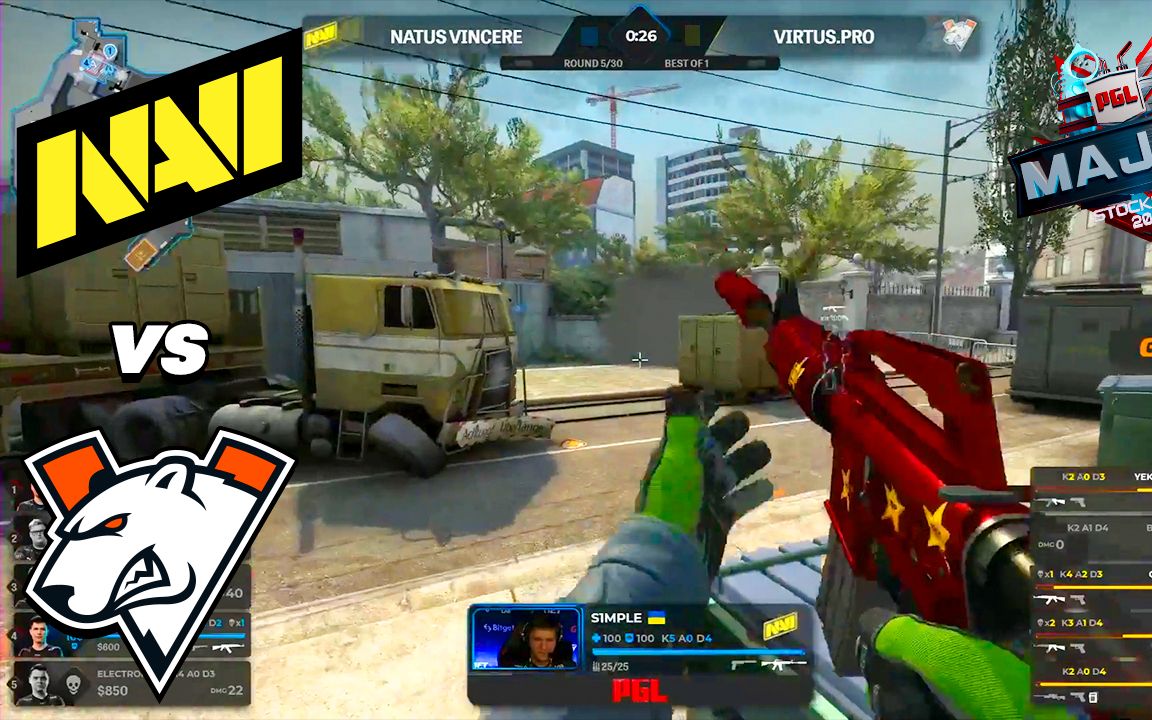 【CS:GO】NaVi vs Virtus.pro - PGL Major Stockholm 2021 - 赛事系列高光时刻_反恐精英_集锦