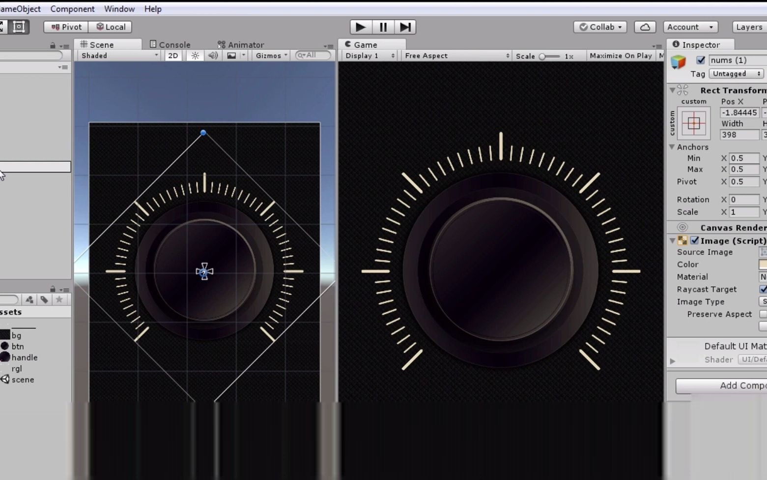 Unity UI 旋转按钮_哔哩哔哩_bilibili