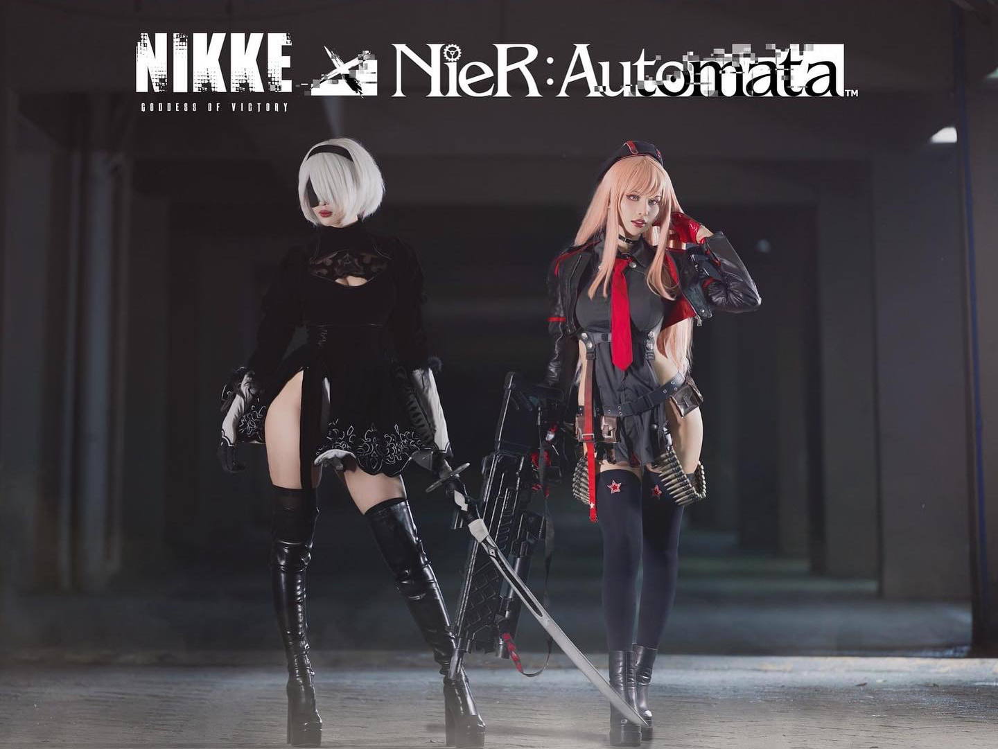 拉毗x2B 一人二役cos！-琉璃青RO沉迷runa酱-琉璃青RO沉迷runa酱-哔哩哔哩视频