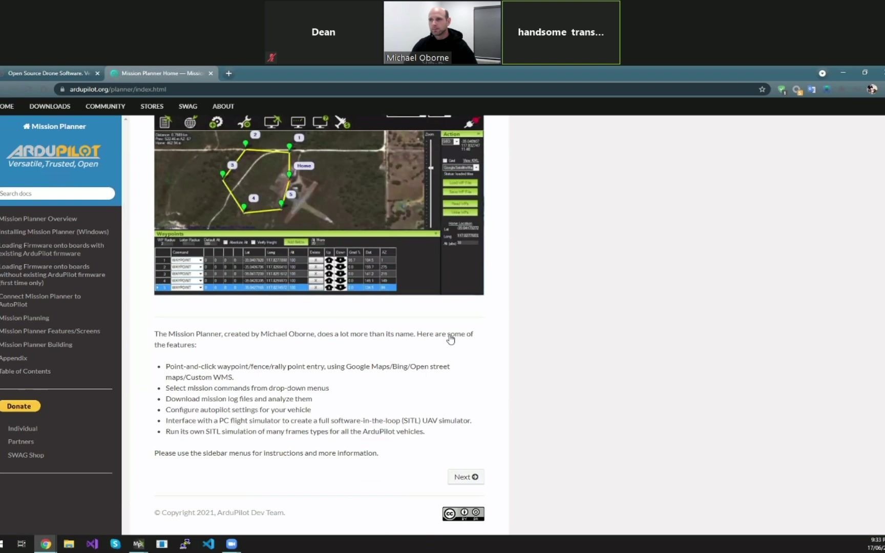 Michael Oborne丨Mission Planner地面站作者直播首秀全是干货_哔哩哔哩_bilibili