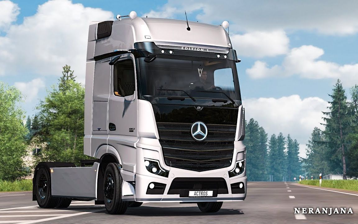 【YouTube】欧卡2 1.37mod_梅赛德斯奔驰 MP5 2019|Mercedes Benz Actros MP5 2019_哔哩哔哩 (゜-゜)つロ 干杯~-bilibili
