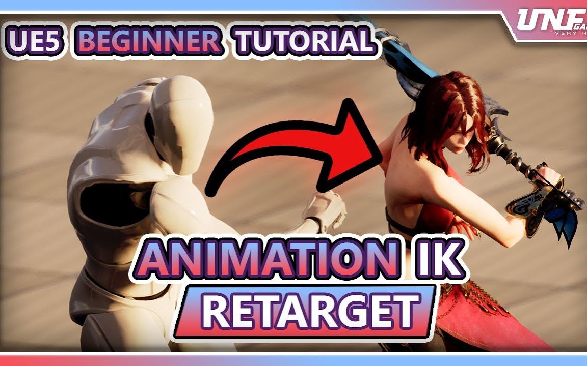 如何在UE5中创建IK Rigs和设置IK重定目标器用于重定位自定义动画_哔哩哔哩_bilibili