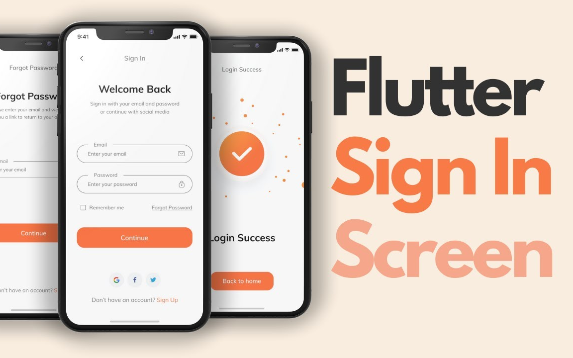 一款精美-轻量的Flutter应用登陆模块UI_哔哩哔哩_bilibili