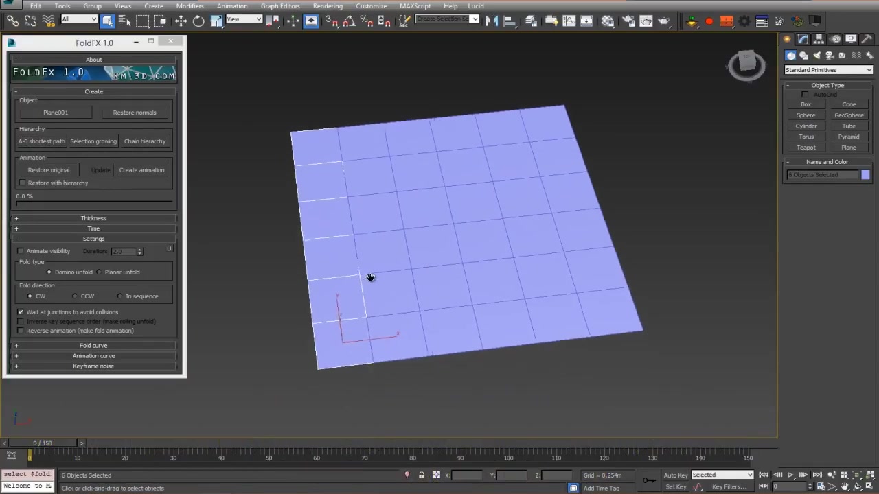 3dsmax多边形折叠动画插件FoldFx 1.0 - 3ds Max Script_哔哩哔哩 (゜-゜)つロ 干杯~-bilibili