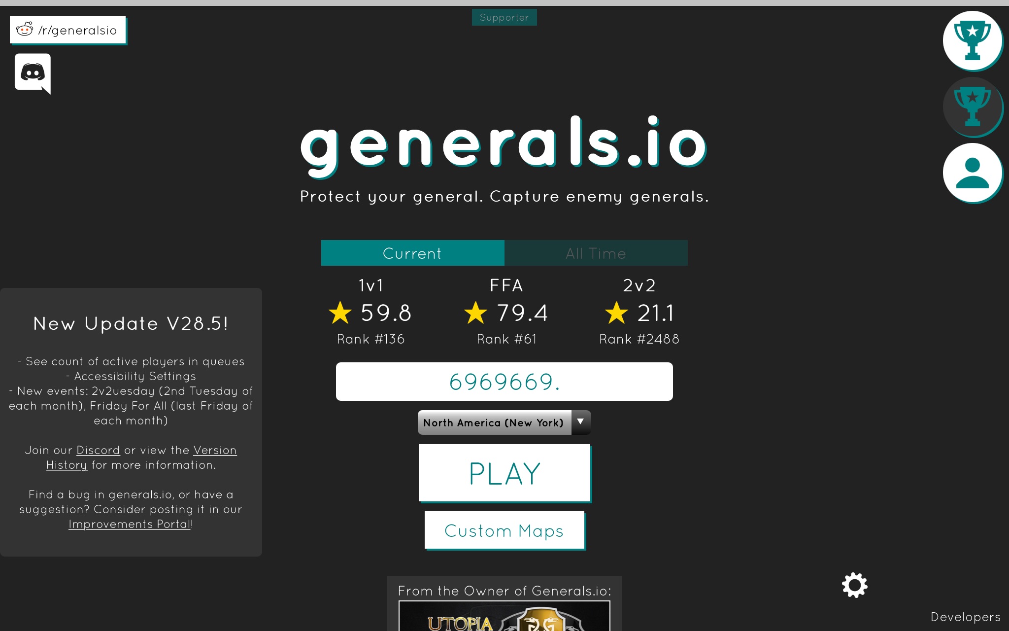 generals.io FFA 6.23 一局魔幻的四人对决